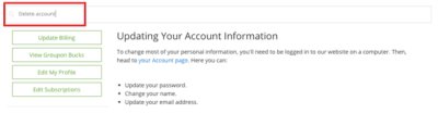 Delete Groupon Account & Remove Your Personal Data