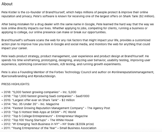 11 Tips On How To Write A Personal Biography + Examples (2022 Update)